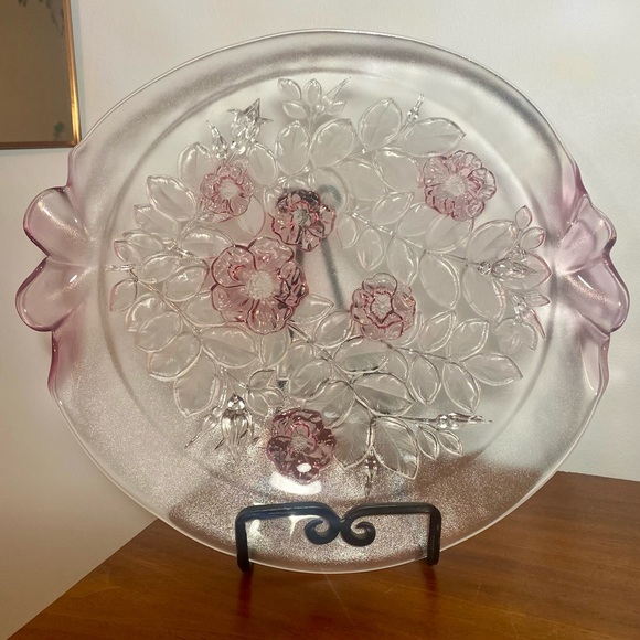 Mikasa | Dining | Mikasa Rosella Vintage Retired Pink Frosted Flowers ...